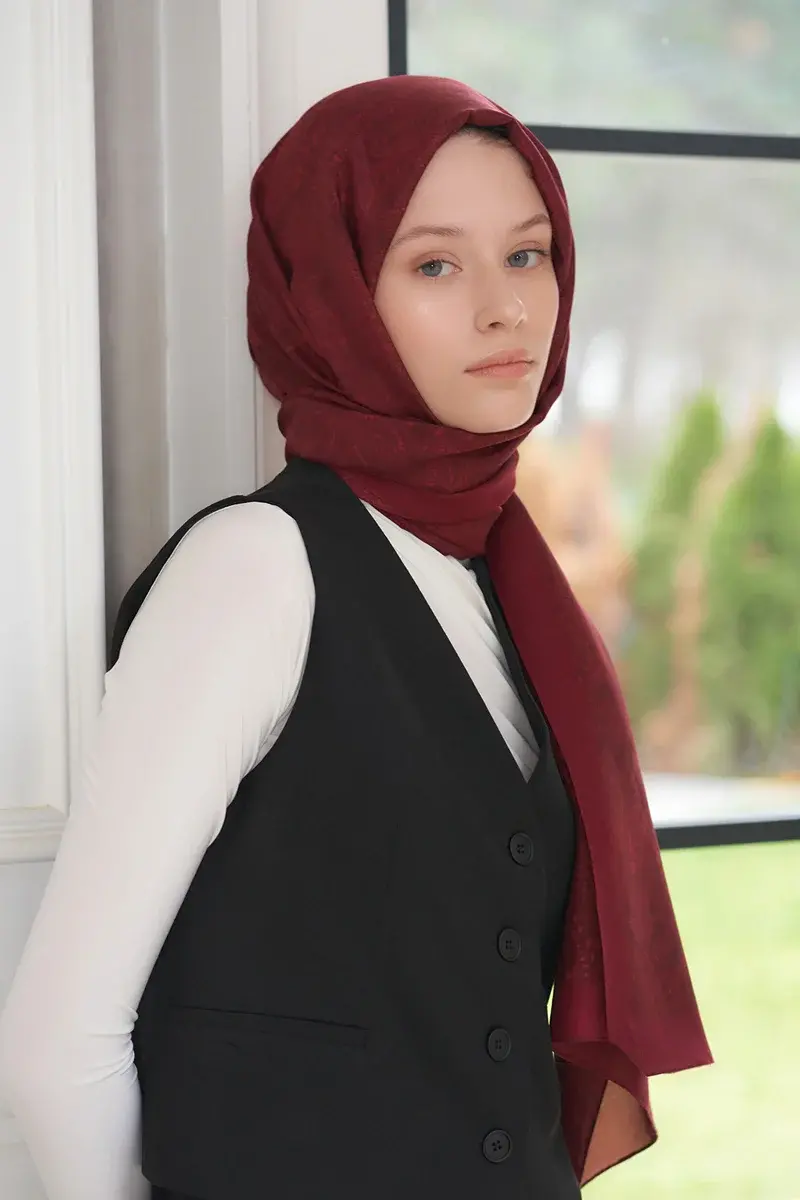 Heritage Saye Şal - Bordo HERITAGE COLLECTION ED Scarf